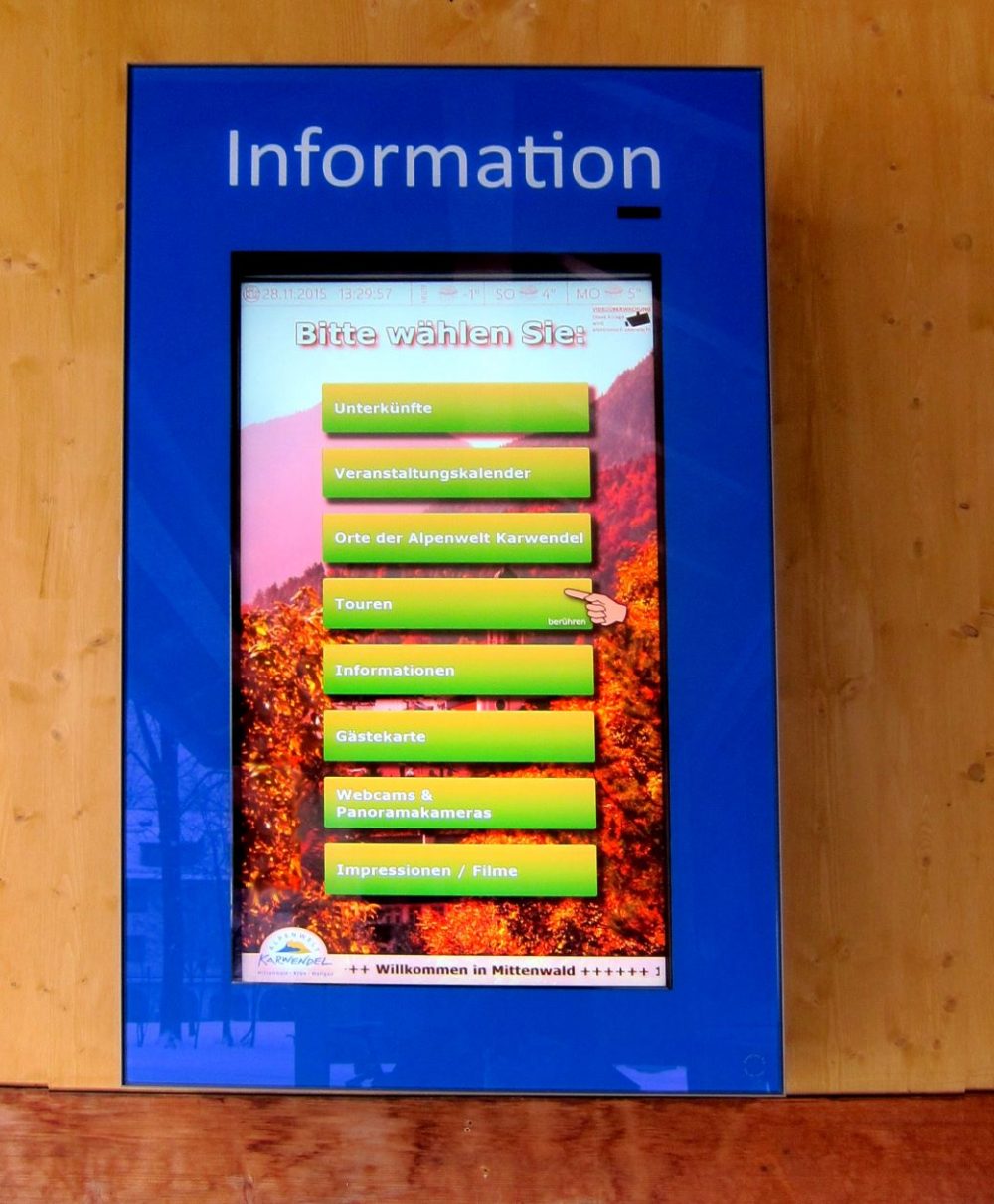 Infoterminal – Touristikverein Mittenwald